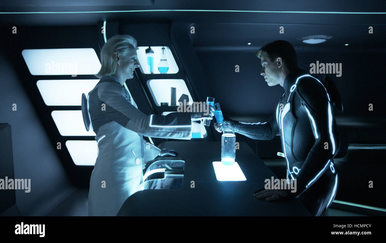 TRON: LEGACY, from left: Michael Sheen, Garrett Hedlund, 2010. ©Walt ...