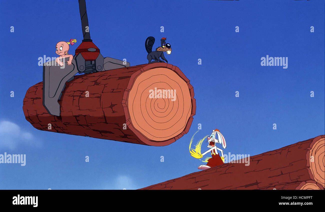 TRAIL MIX-UP, Baby Herman, Beaver, Rogert Rabbit, 1993. (c) Buena Vista ...