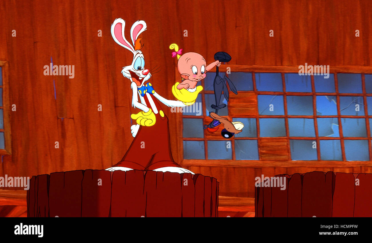 TRAIL MIX-UP, Roger Rabbit, Baby Herman, Beaver, 1993. (c) Buena Vista ...
