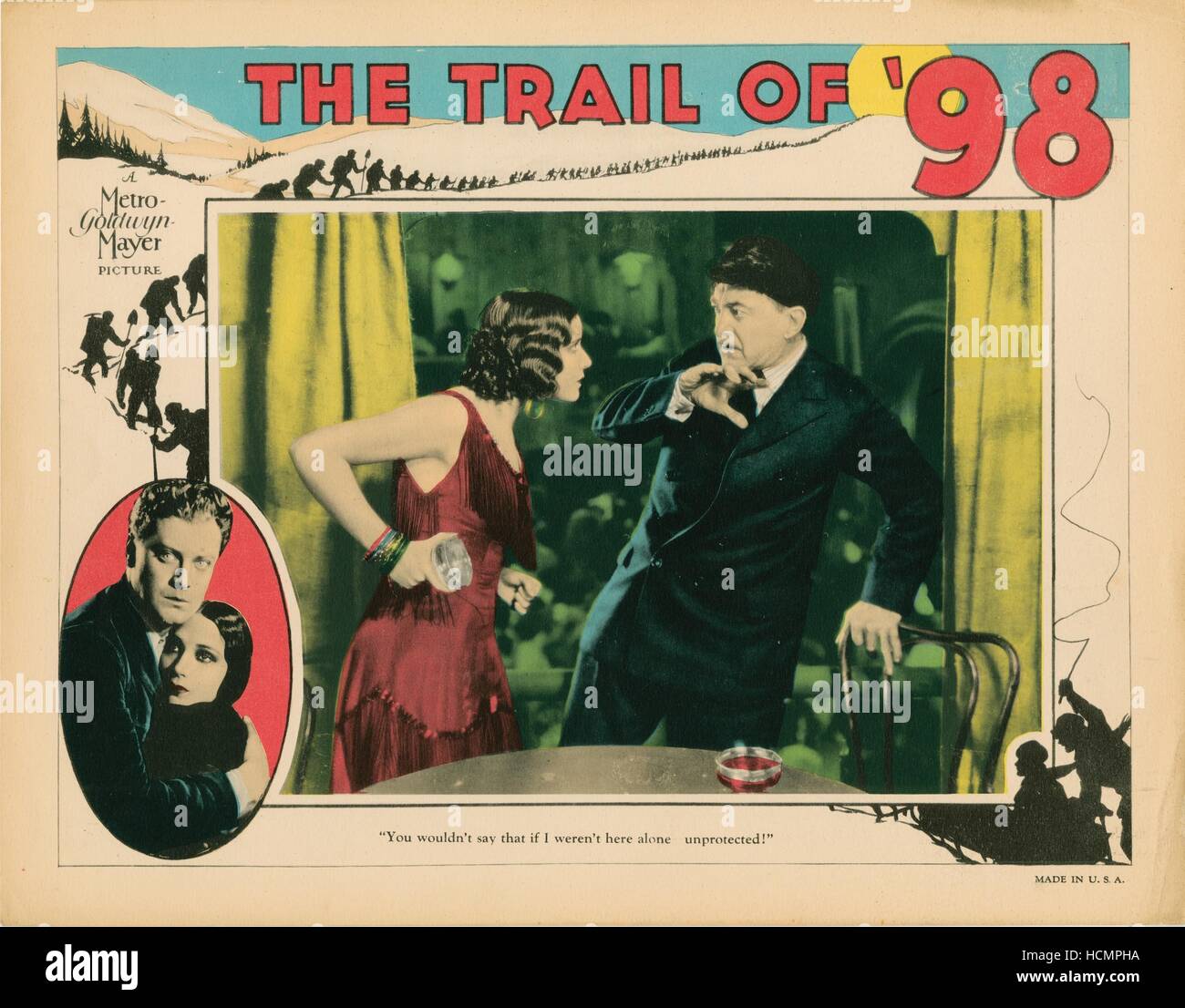 THE TRAIL OF '98, lobbycard, bottom, from left, Dolores Del Rio, Ralph ...