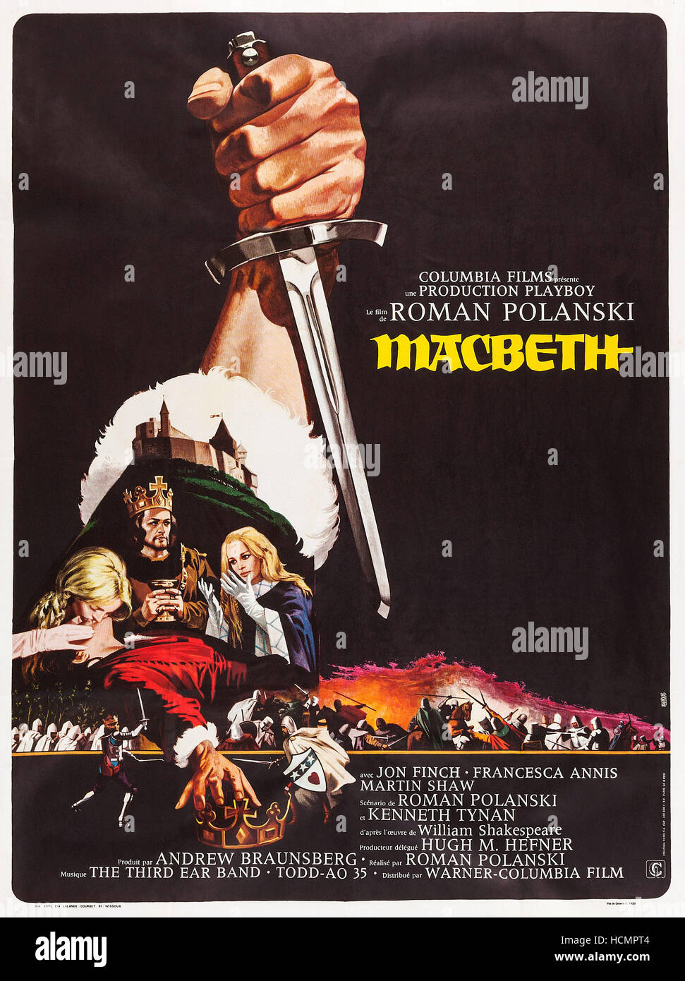 THE TRAGEDY OF MACBETH, (aka MACBETH), US poster, left: Jon Finch ...