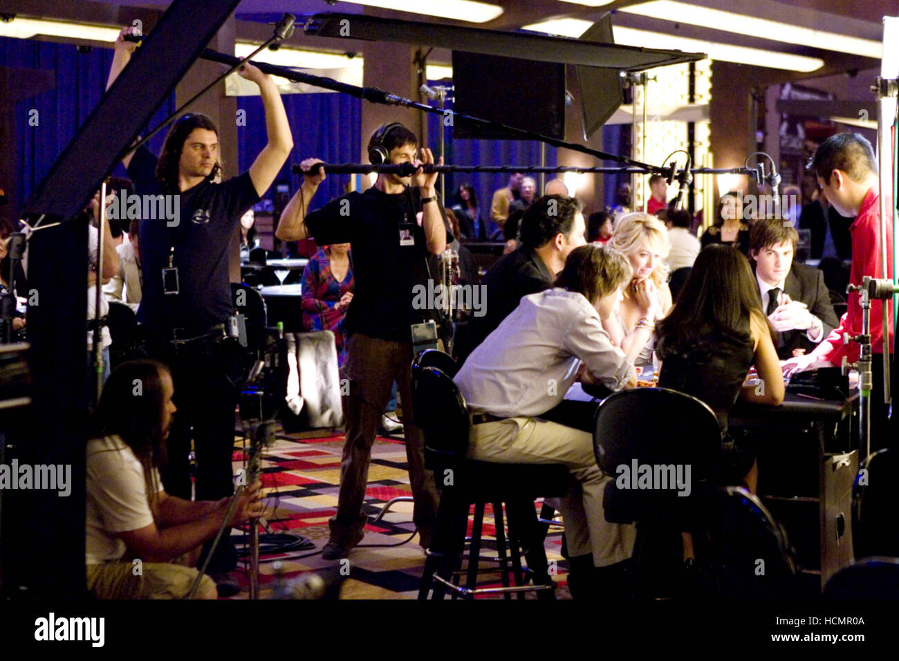 21, (aka TWENTY ONE), Jim Sturgess (second from far right), on set ...