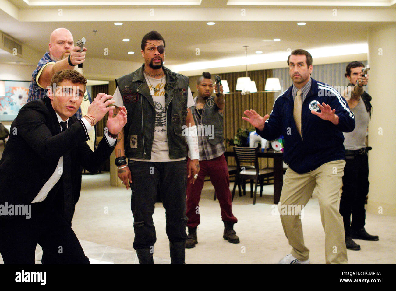 21 JUMP STREET, from left: Randall Reeder, Dave Franco, DeRay Davis ...