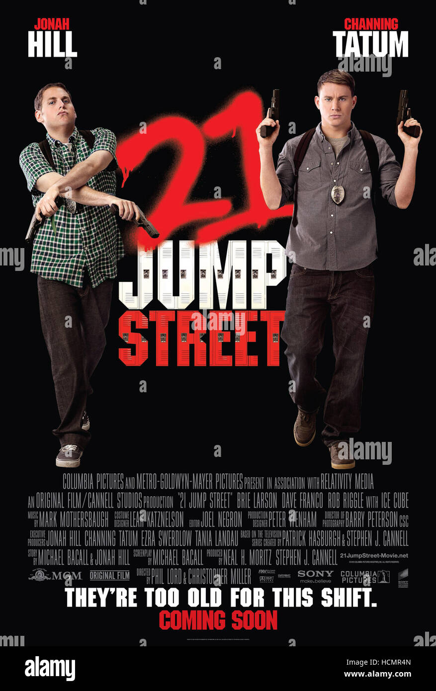 21 JUMP STREET, US poster art, from left: Jonah Hill, Channing Tatum ...