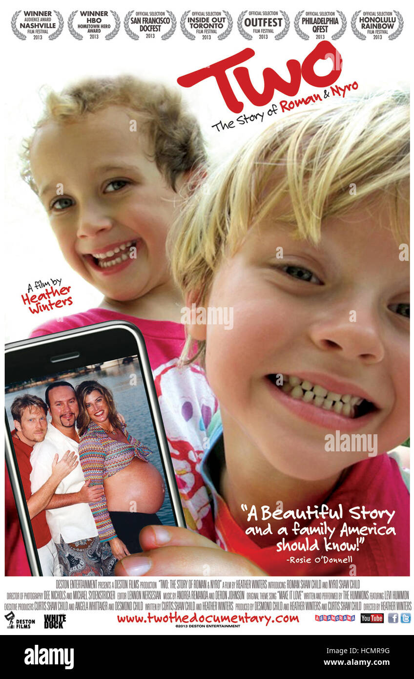 TWO: THE STORY OF ROMAN & NYRO, top: Roman Child, Nyro Child, on phone ...