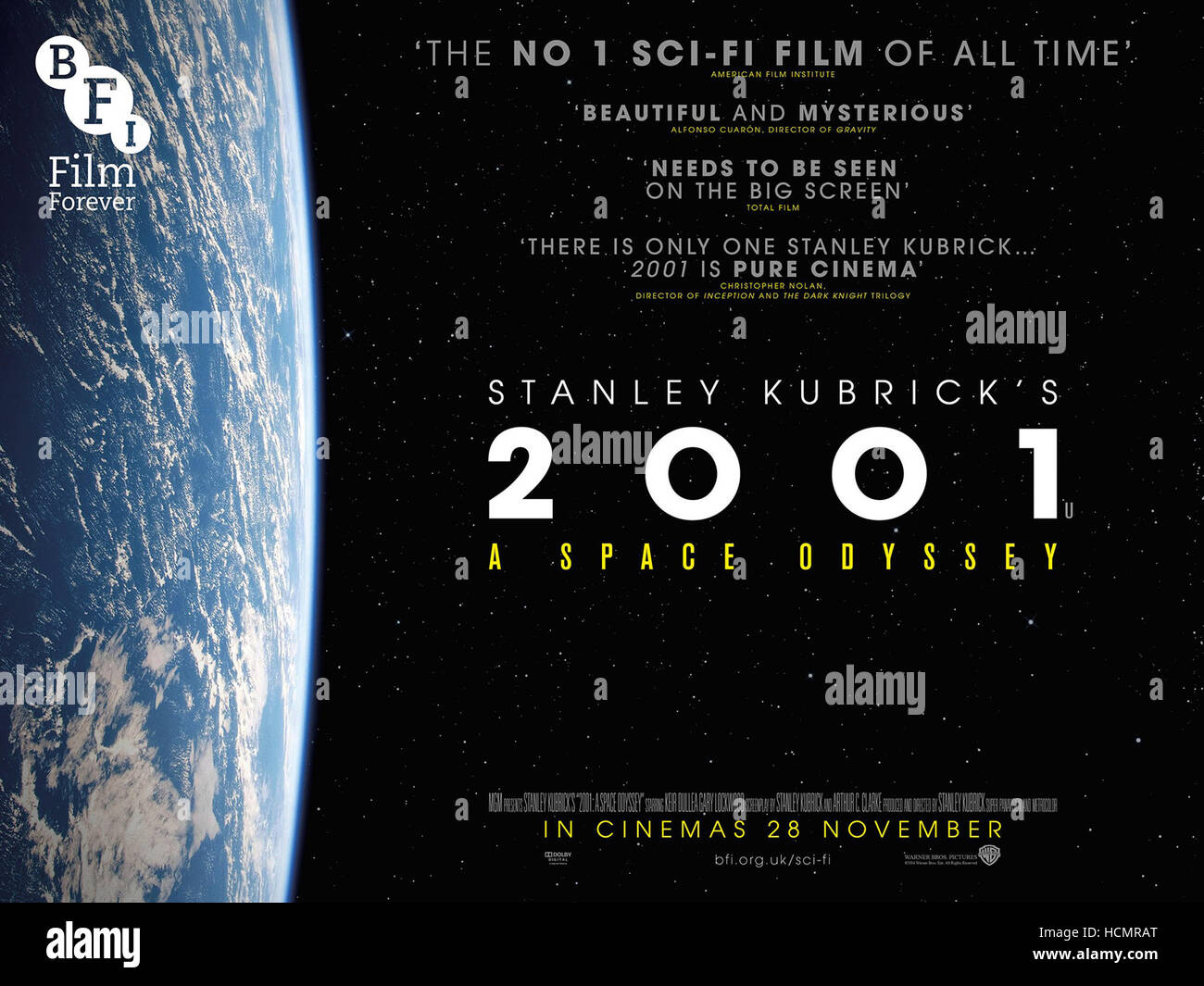 2001: A SPACE ODYSSEY, British poster for 2014 UK re-release, 1968 ...