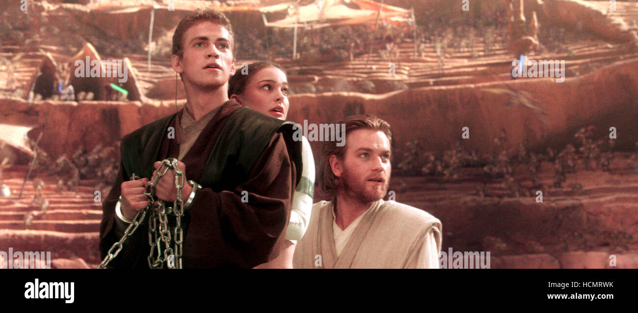 STAR WARS: EPISODE II-ATTACK OF THE CLONES, Hayden Christensen, Natalie Portman, Ewan McGregor ...