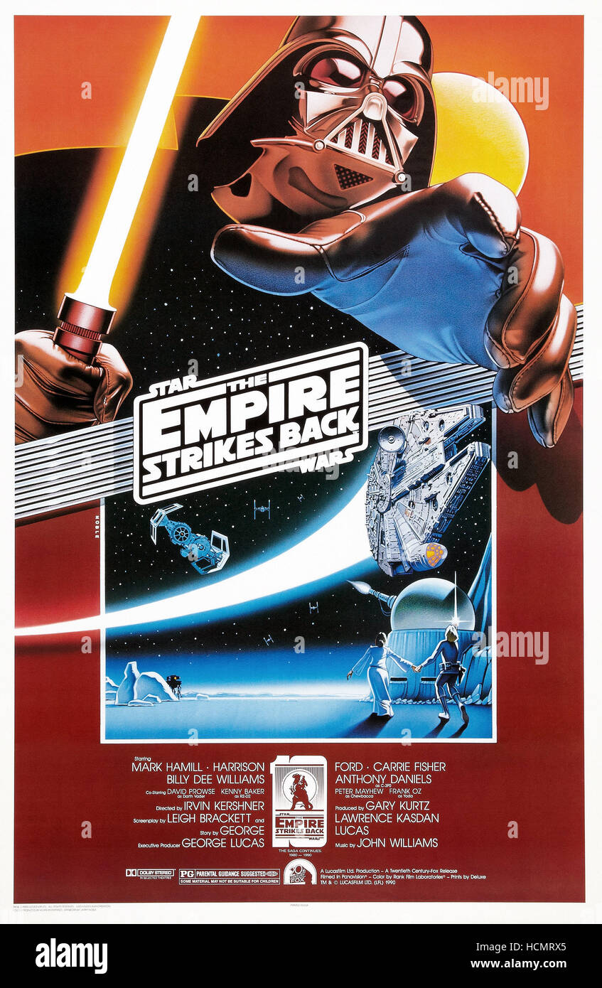 STAR WARS: EPISODE V - THE EMPIRE STRIKES BACK, US poster art, Darth ...