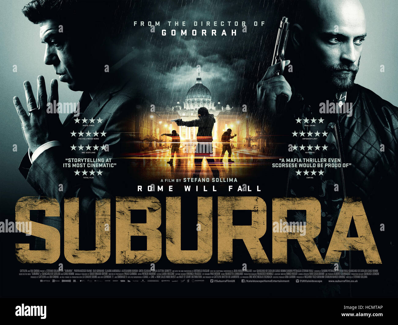 SUBURRA, British poster, from left: Pierfrancesco Favino, Alessandro ...