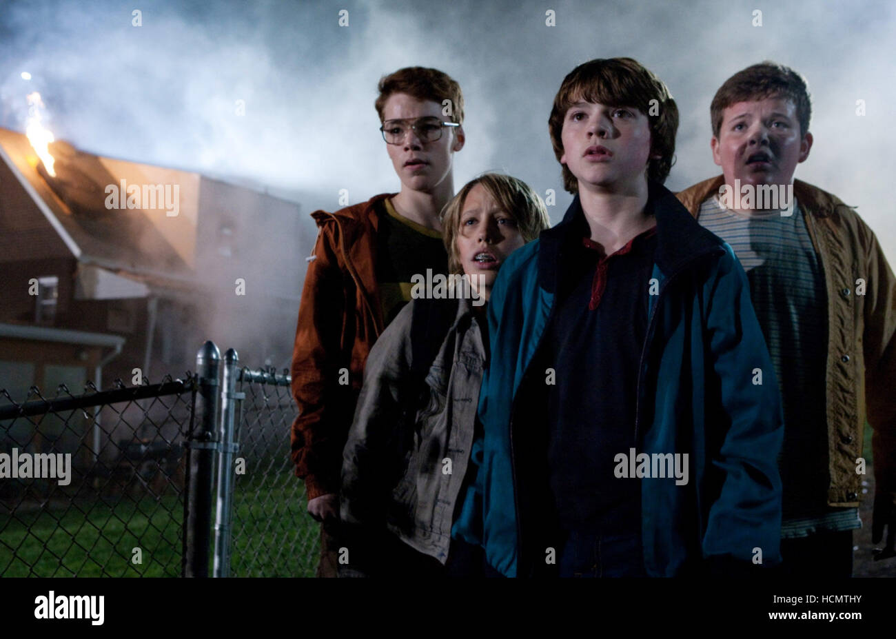 SUPER 8, from left: Gabriel Basso, Ryan Lee, Joel Courtney, Riley ...