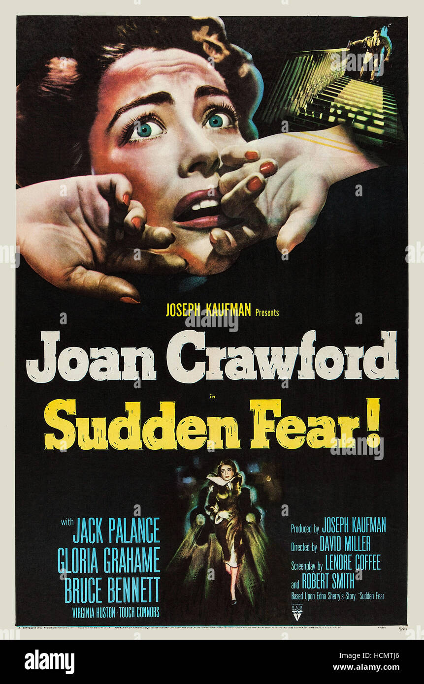 SUDDEN FEAR, US poster, Joan Crawford, 1952 Stock Photo - Alamy