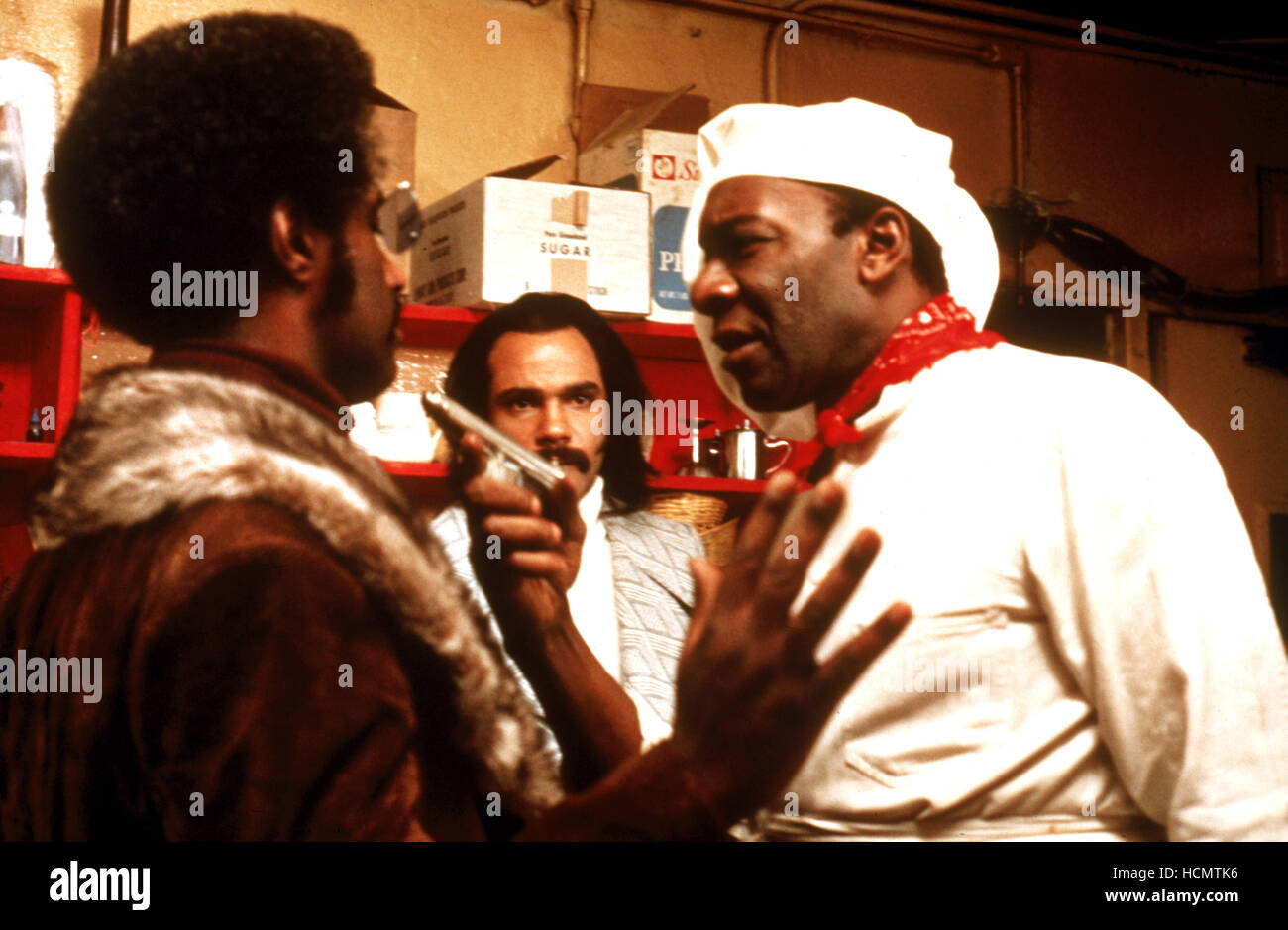 SUPER FLY, Ron O'Neal (center), Julius W. Harris (right), 1972 Stock ...