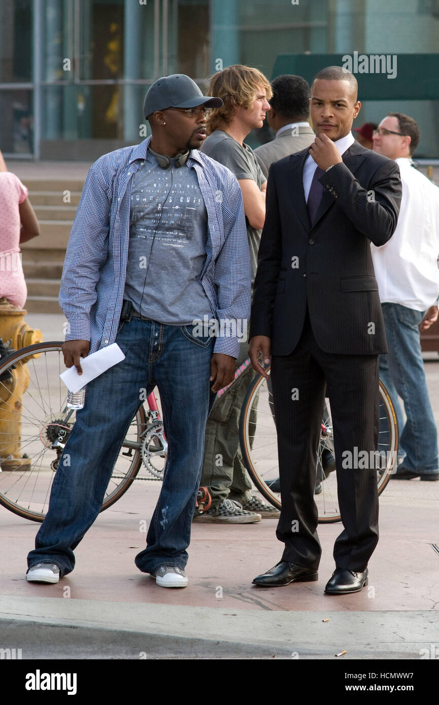 TAKERS, from left: producer William Packer, co-executive producer T.I ...