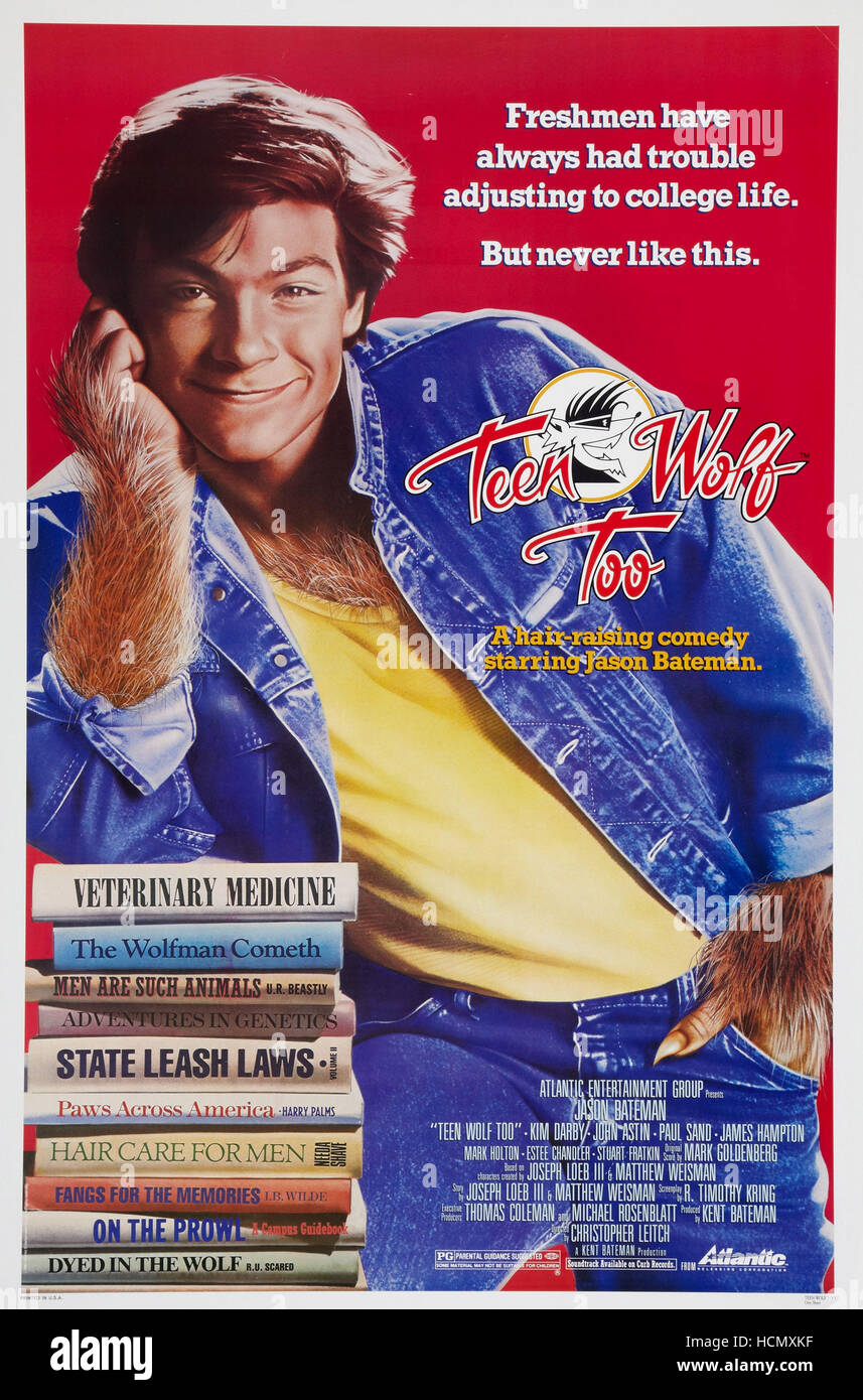 Teen Wolf Too Us Poster Art Jason Bateman 1987 Atlantic Releasing