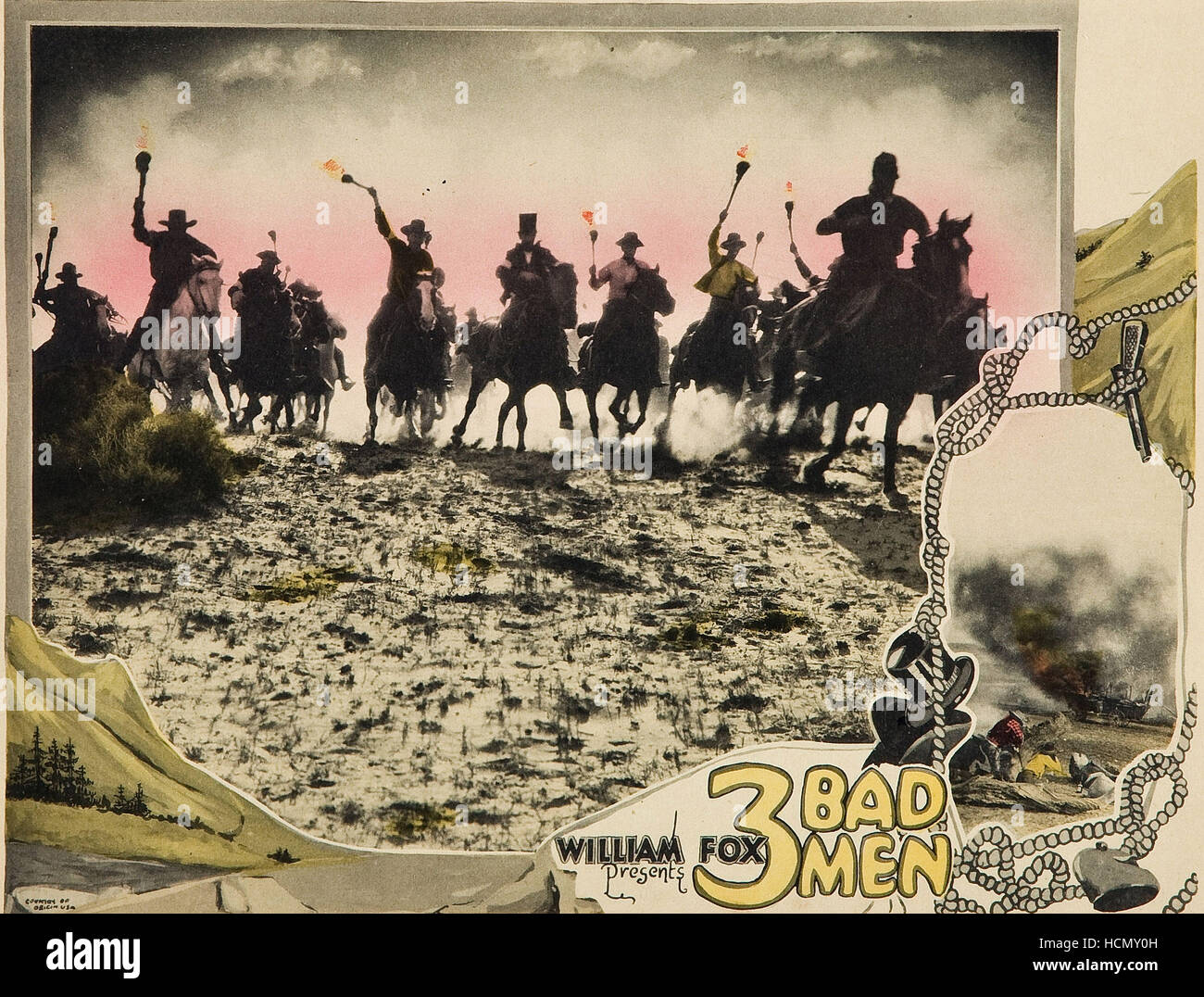 3 BAD MEN, lobbycard, 1926, TM and Copyright ©20th Century Fox Film ...