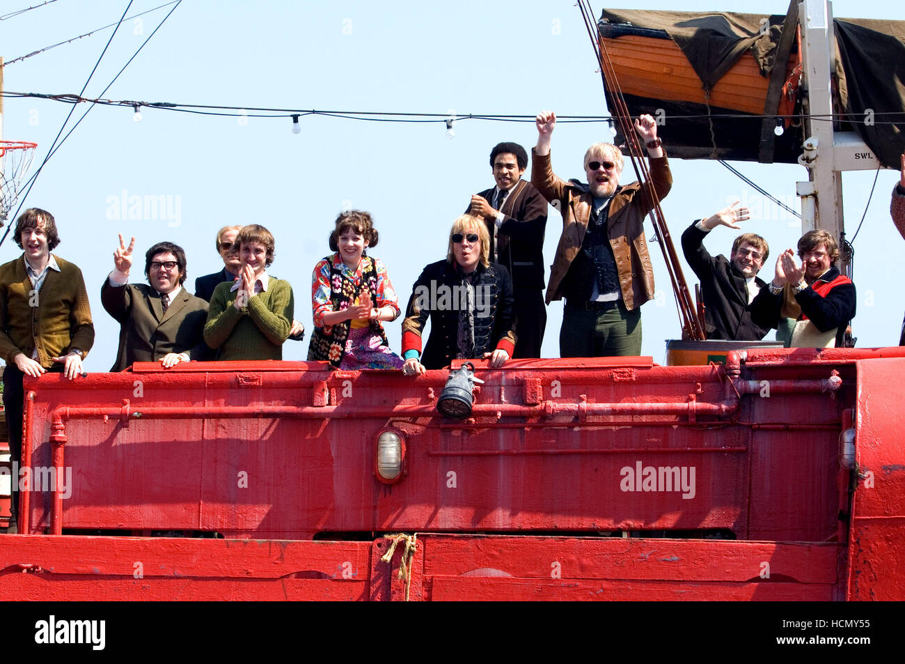 PIRATE RADIO, (aka THE BOAT THAT ROCKED), Nick Frost (second from left ...