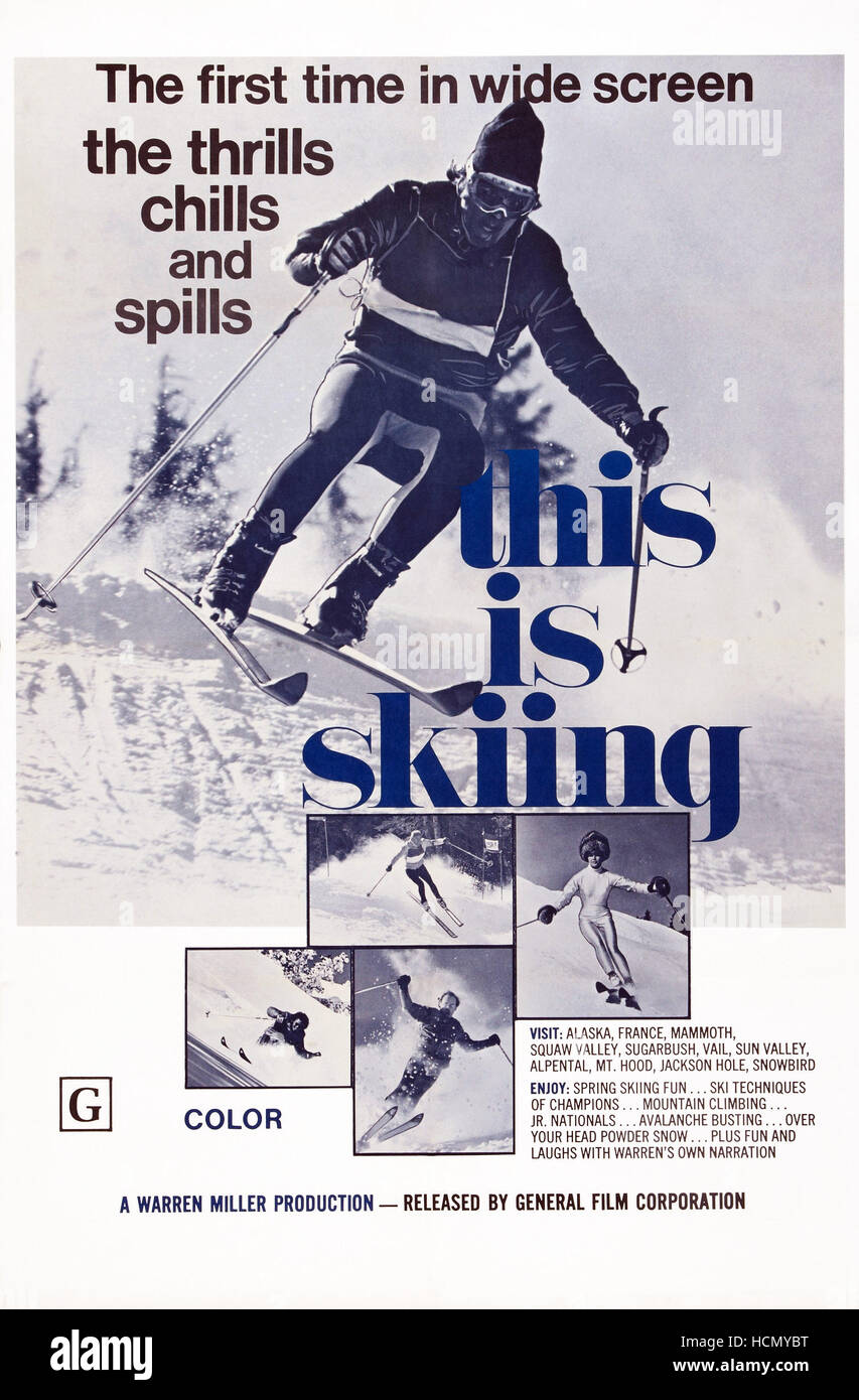 THIS IS SKIING, US poster art, 1969 Stock Photo - Alamy