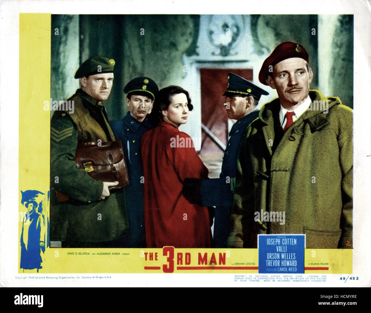 THE THIRD MAN, (aka THE 3rd MAN), from left, Bernard Lee, Alida Valli ...