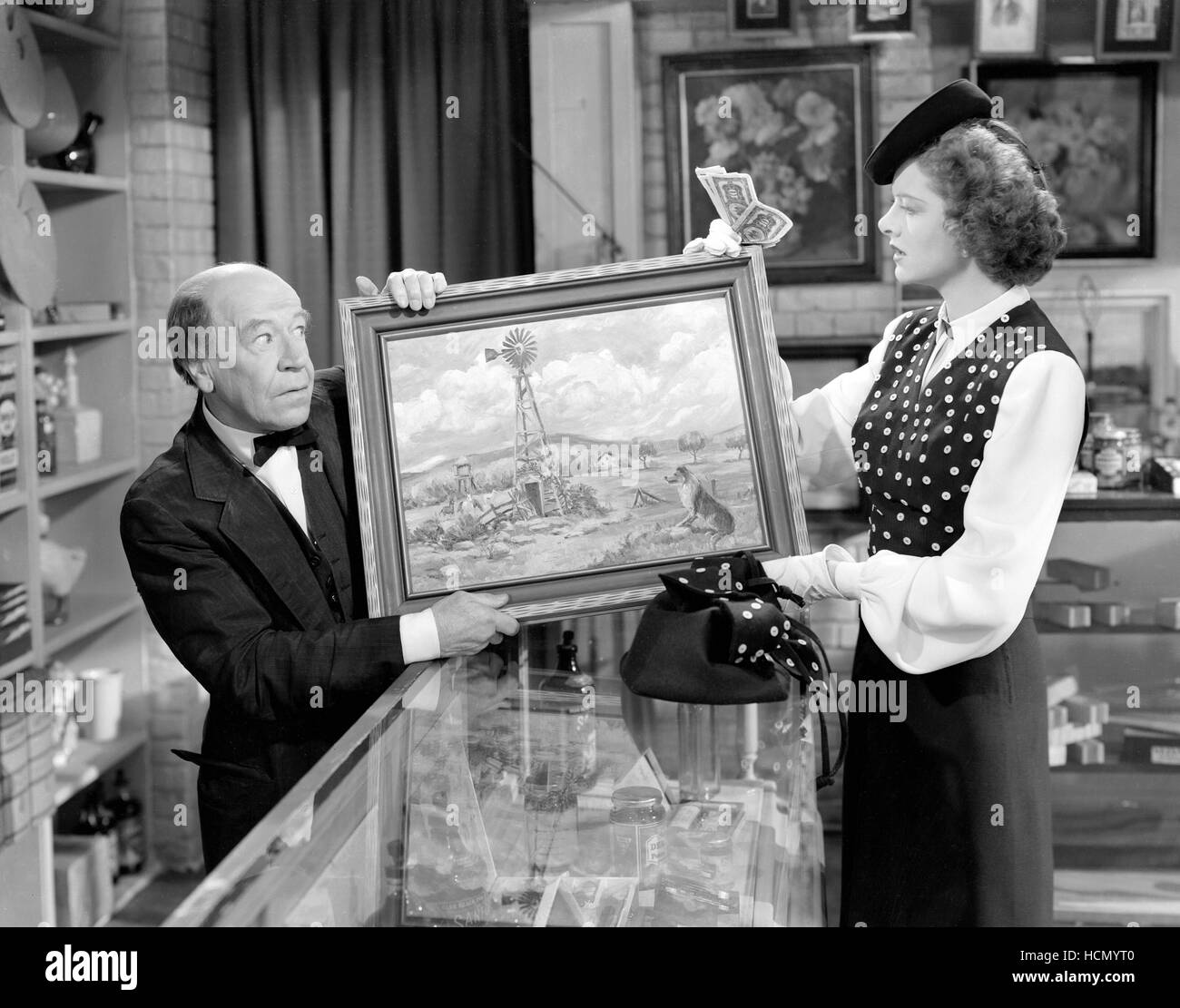 THE THIN MAN GOES HOME, Donald Meek, Myrna Loy, 1944 Stock Photo - Alamy
