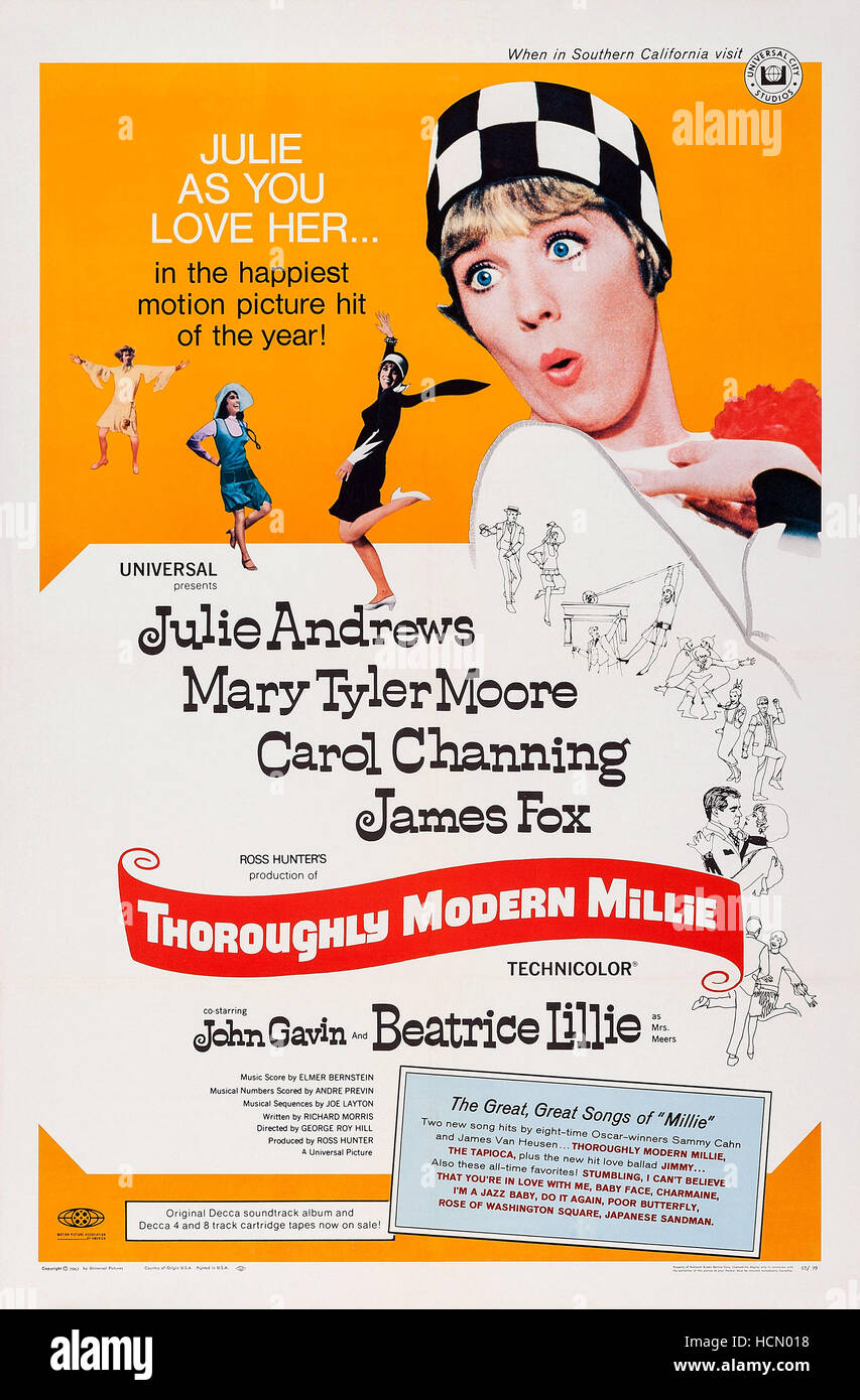 THOROUGHLY MODERN MILLIE, US poster, From left: Carol Channing, Mary ...