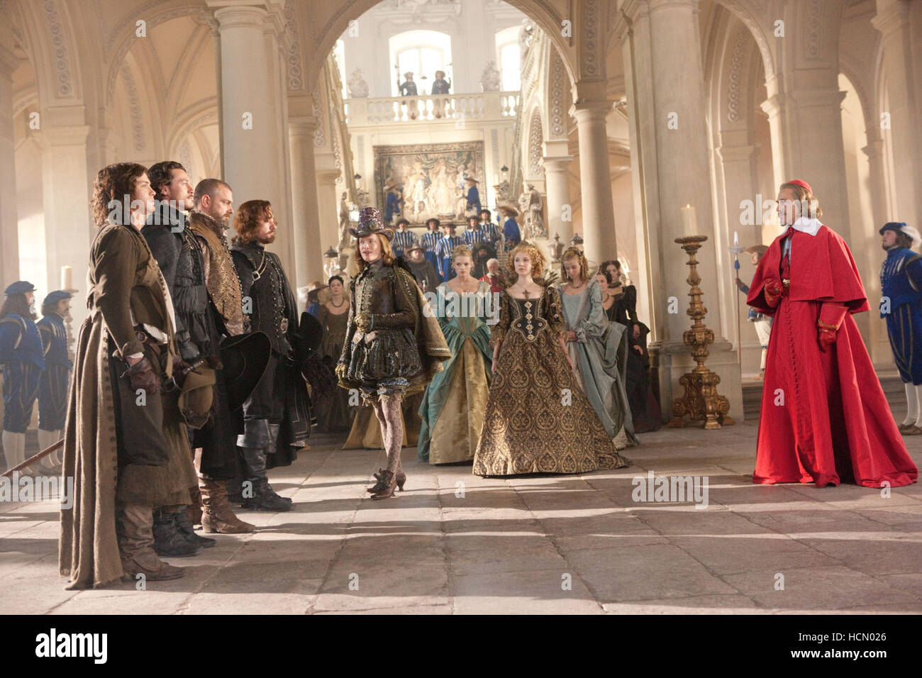 THE THREE MUSKETEERS, first four, from left: Logan Lerman, Luke Evans ...