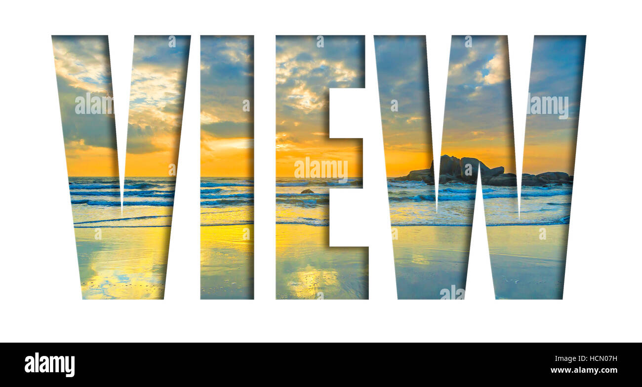 Beach ocean waves cloudy Cut Out Stock Images & Pictures - Alamy