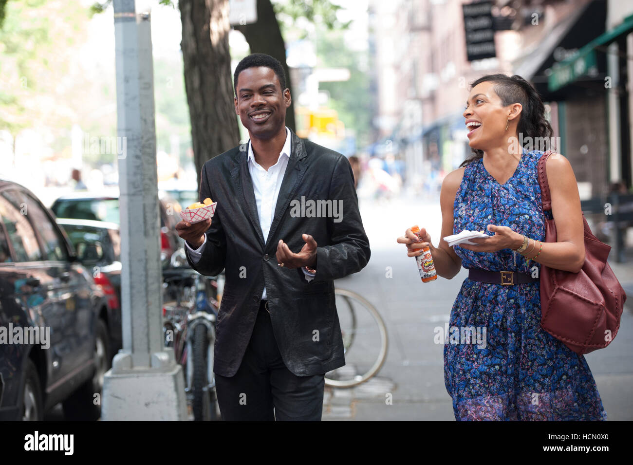 TOP FIVE, from left: Chris Rock, Rosario Dawson, 2014. ph: Ali Paige ...