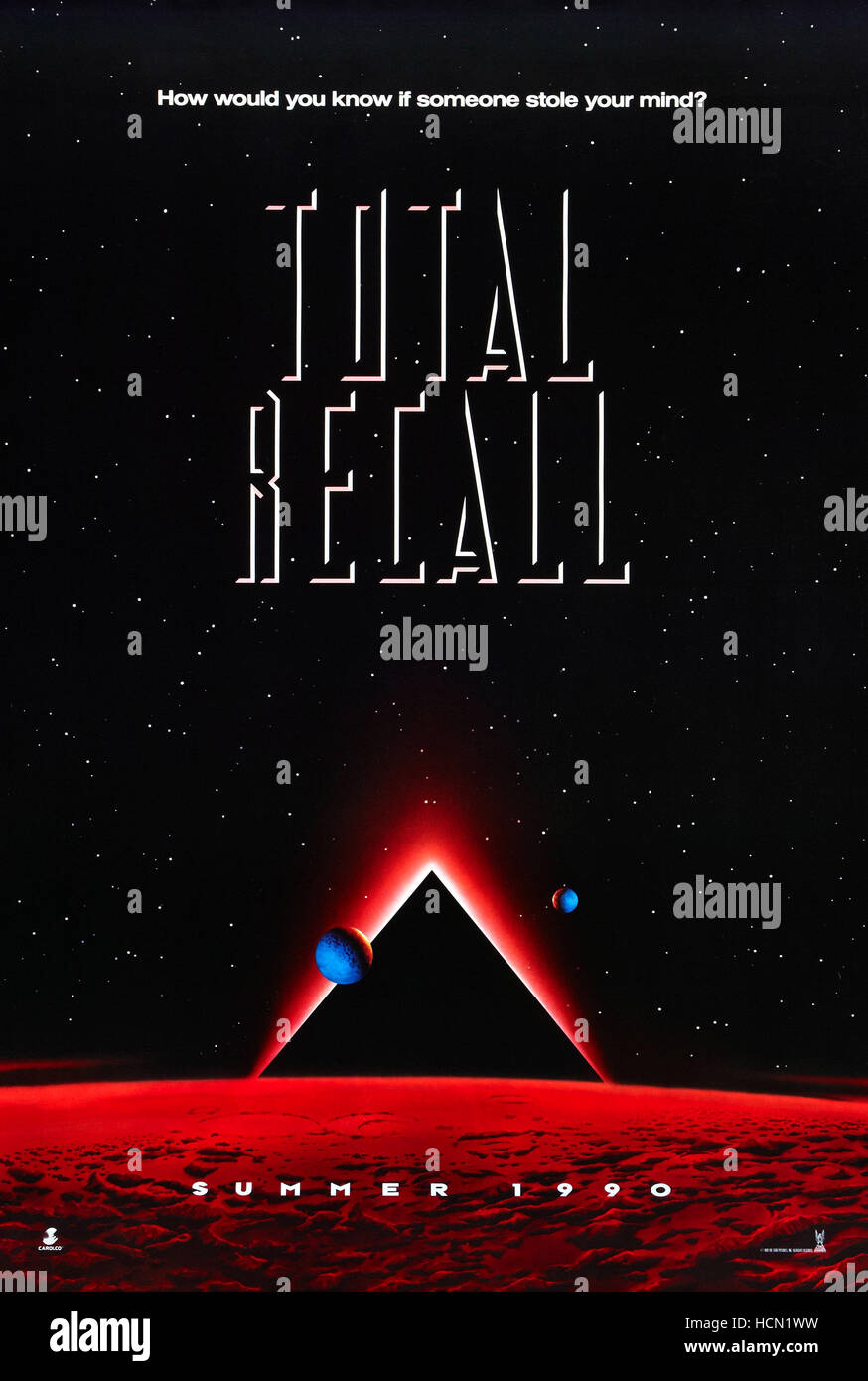 TOTAL RECALL, US advance poster, 1990, ©TriStar Pictures/courtesy ...