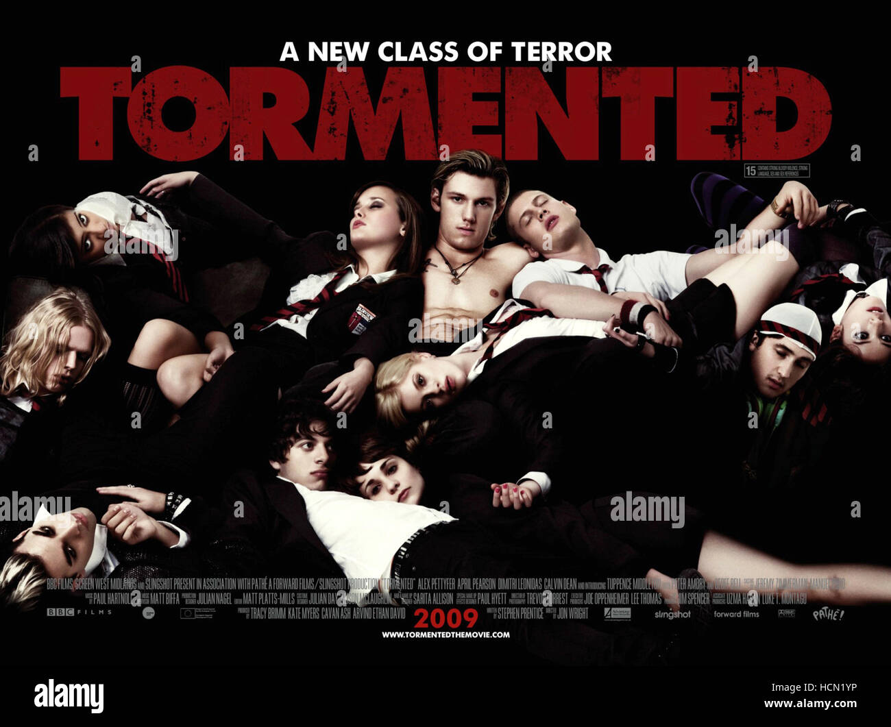 TORMENTED, British poster art, April Pearson (top, left of center ...