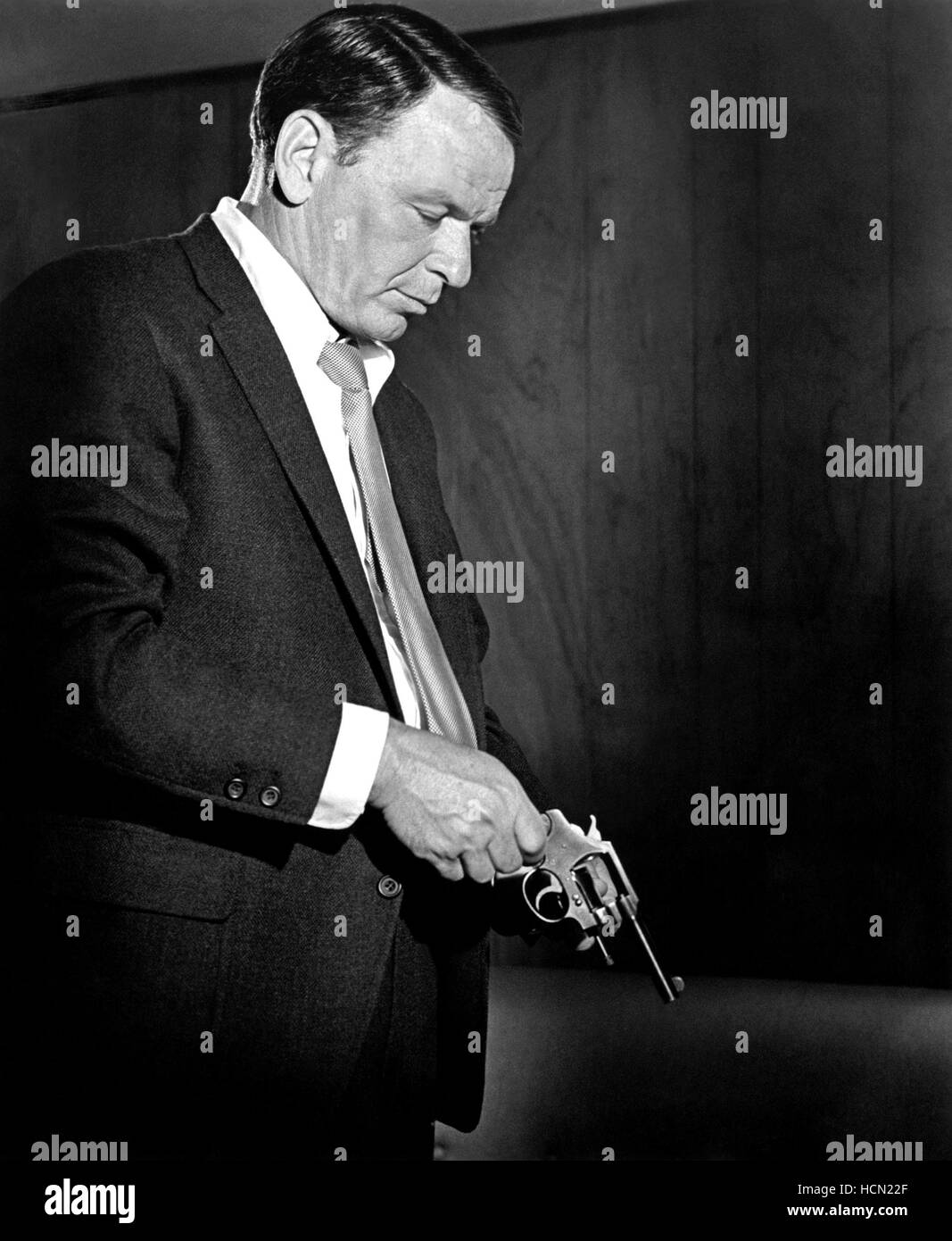 Frank sinatra with gun Black and White Stock Photos & Images - Alamy