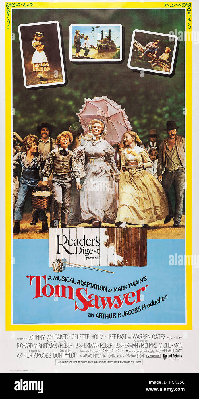 TOM SAWYER, US poster art, from left: Jeff East, Johnny Whitaker ...