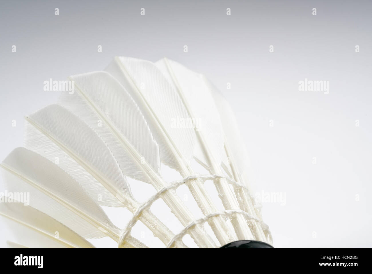 Shuttlecock with white background Stock Photo - Alamy