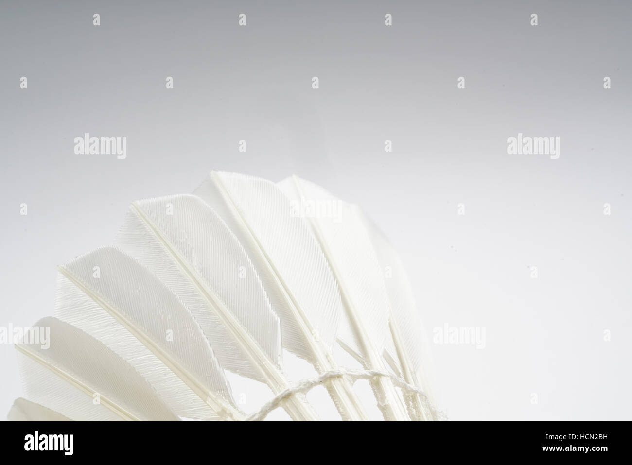 Shuttlecock with white background Stock Photo - Alamy