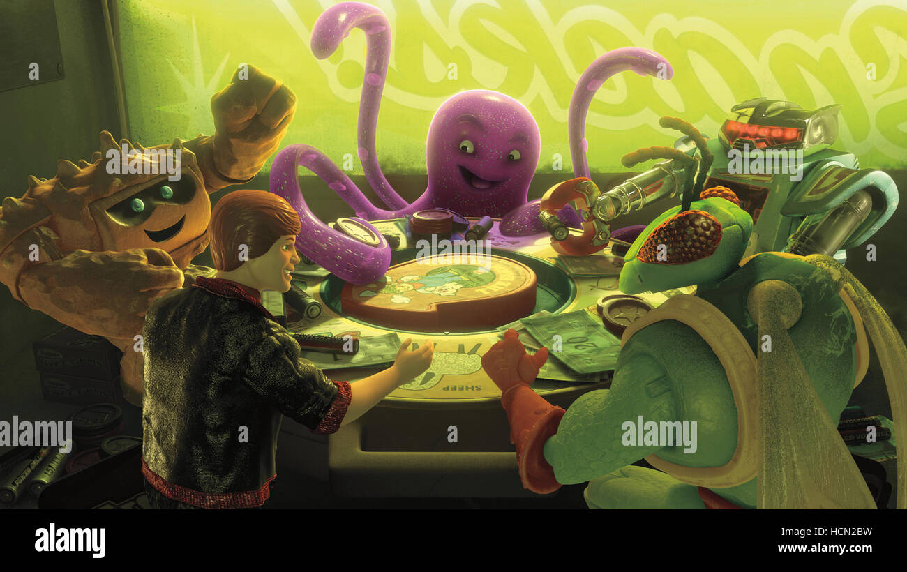 TOY STORY 3, from left: Chunk, Ken (voice: Michael Keaton), Stretch ...