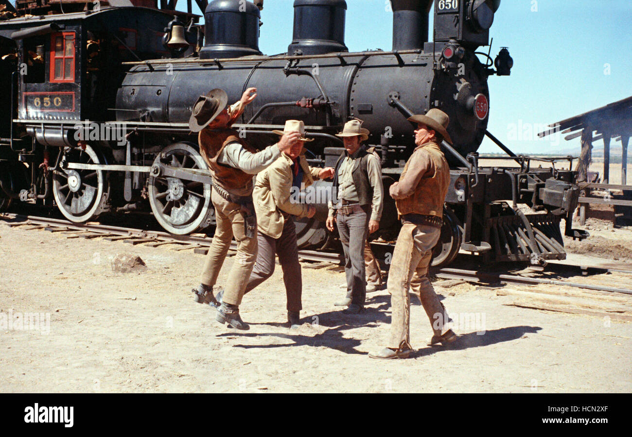 THE TRAIN ROBBERS, Rod Taylor, John Wayne, Christopher George, Ben ...