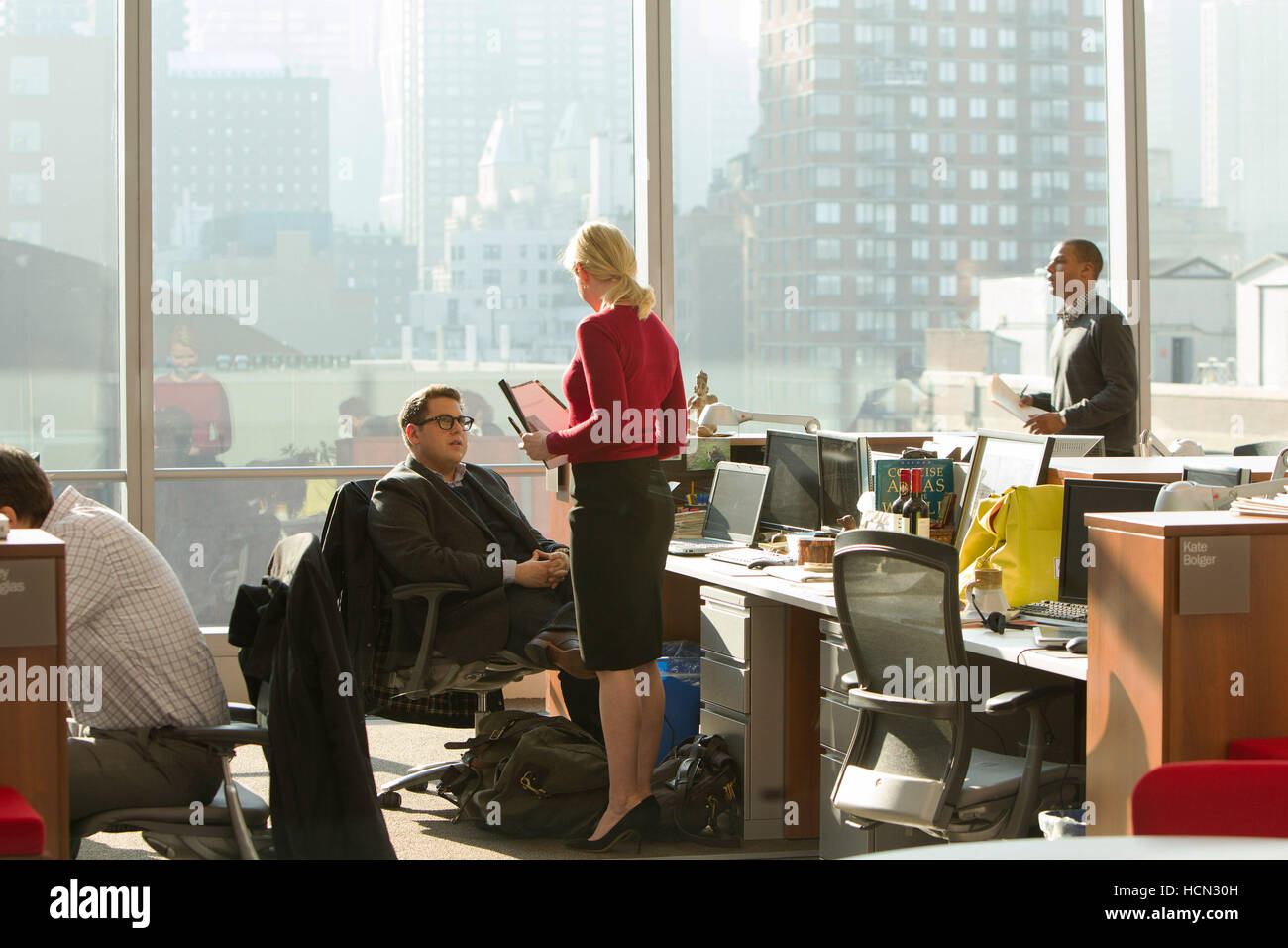 TRUE STORY, seated: Jonah Hill, 2015. ph: Mary Cybulski/TM and ...
