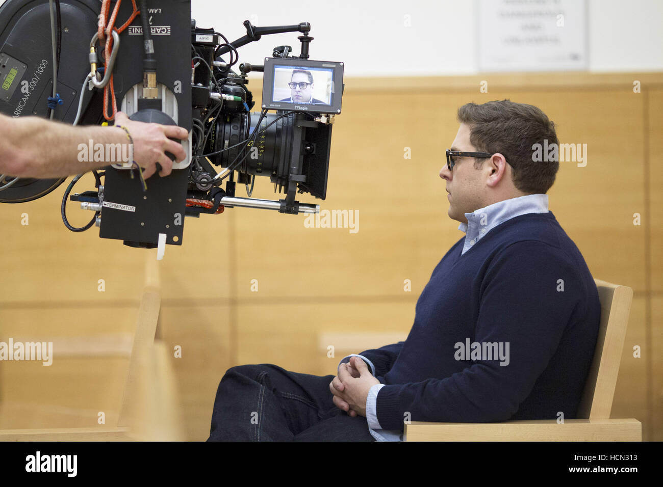 TRUE STORY, Jonah Hill, on set, 2015. ph: Mary Cybulski/TM and ...