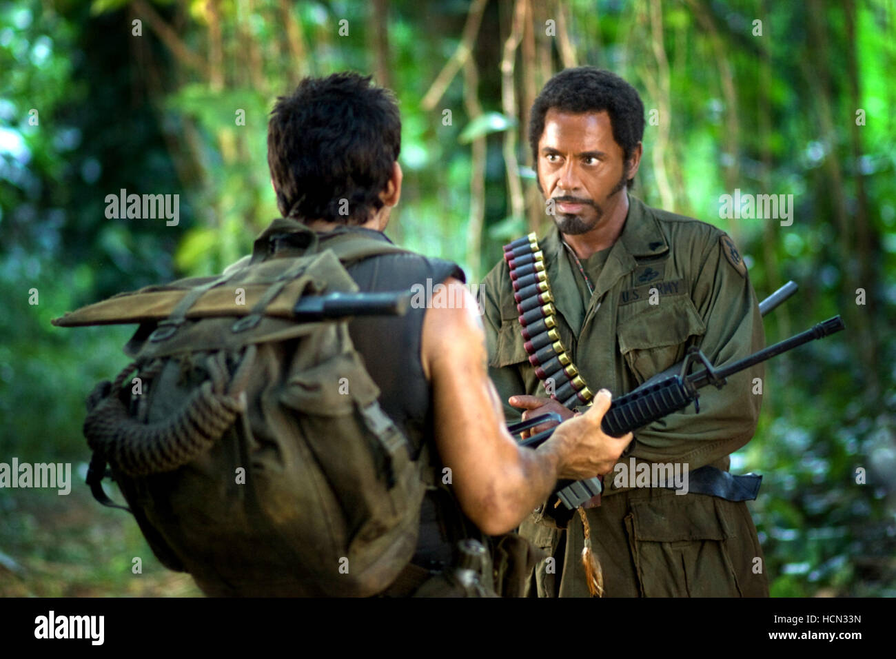 Tropic Thunder From Left Ben Stiller Robert Downey Jr 2008