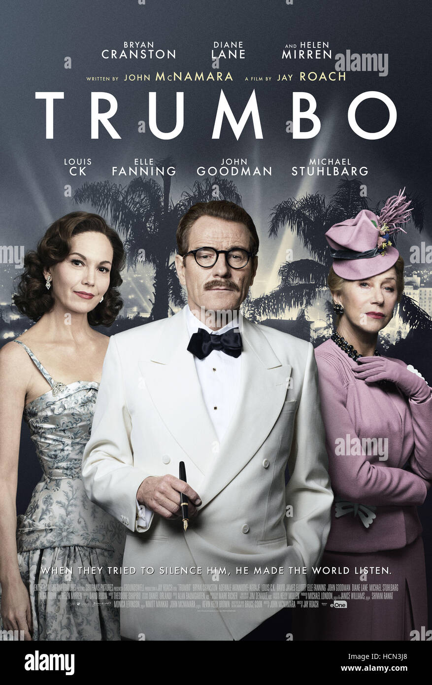 TRUMBO, from left: Diane Lane, Bryan Cranston, as Dalton Trumbo, Helen ...