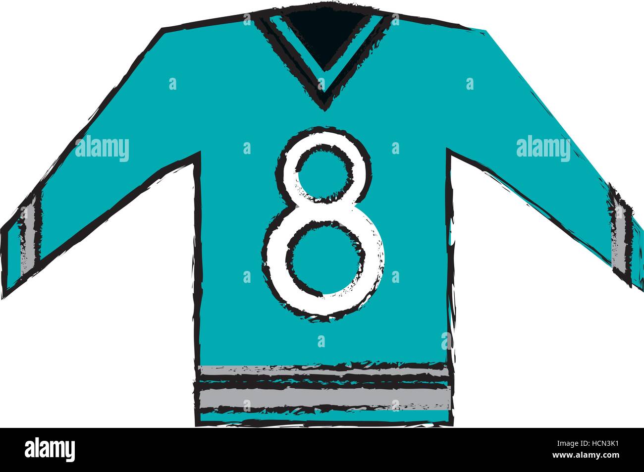 Blue and white jersey shirt Stock Vector Images - Alamy