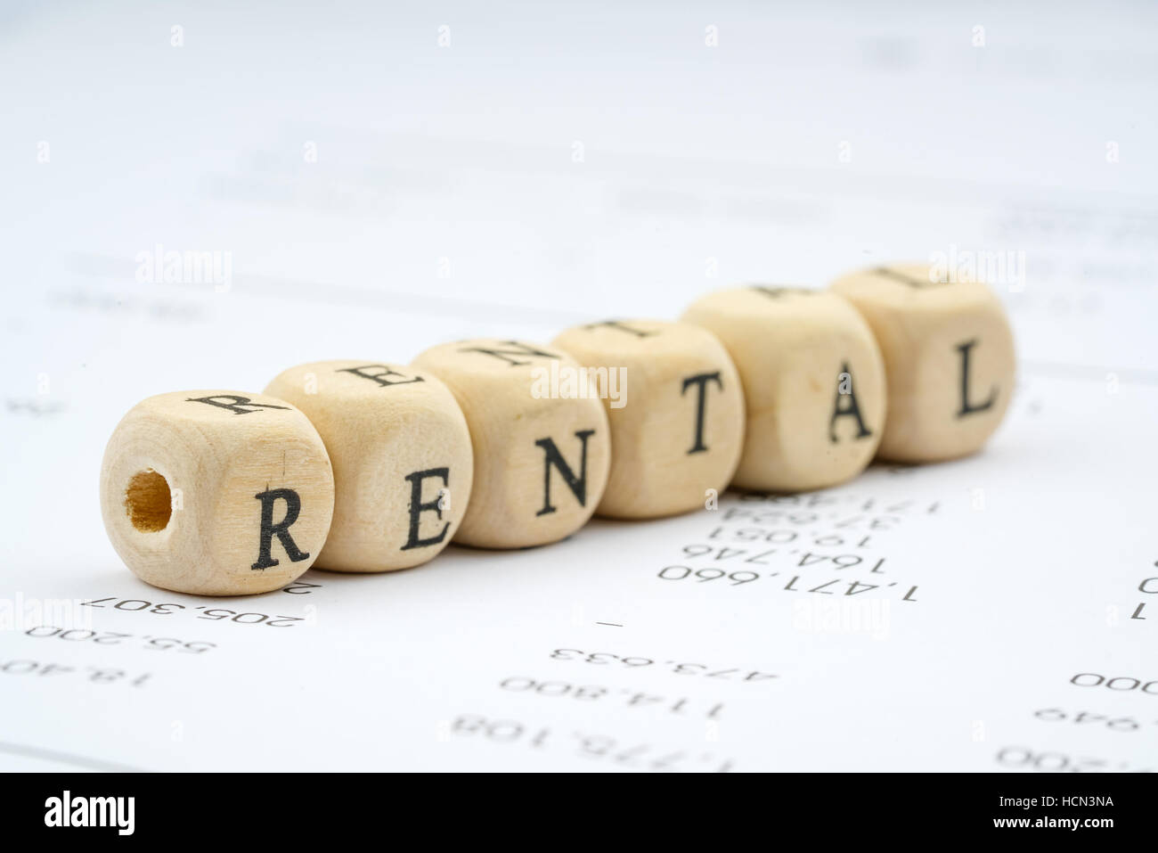 Wooden letter cube. Business concept Stock Photo - Alamy