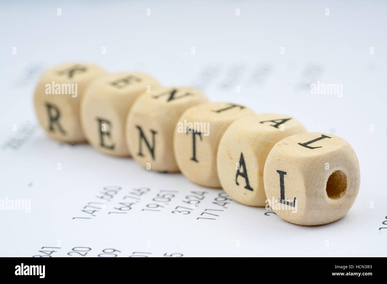 Wooden letter cube. Business concept Stock Photo - Alamy