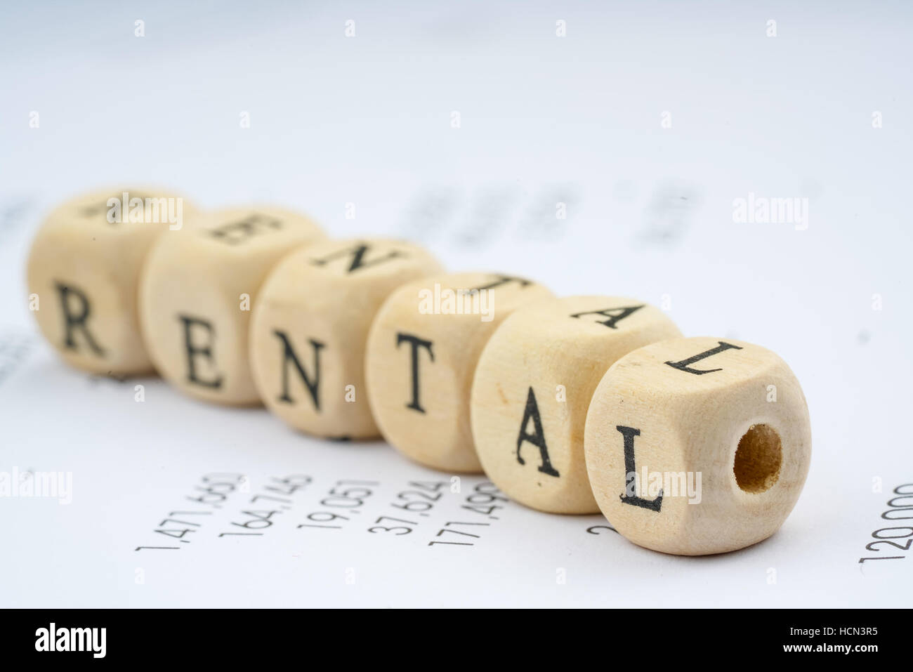 Wooden letter cube. Business concept Stock Photo - Alamy