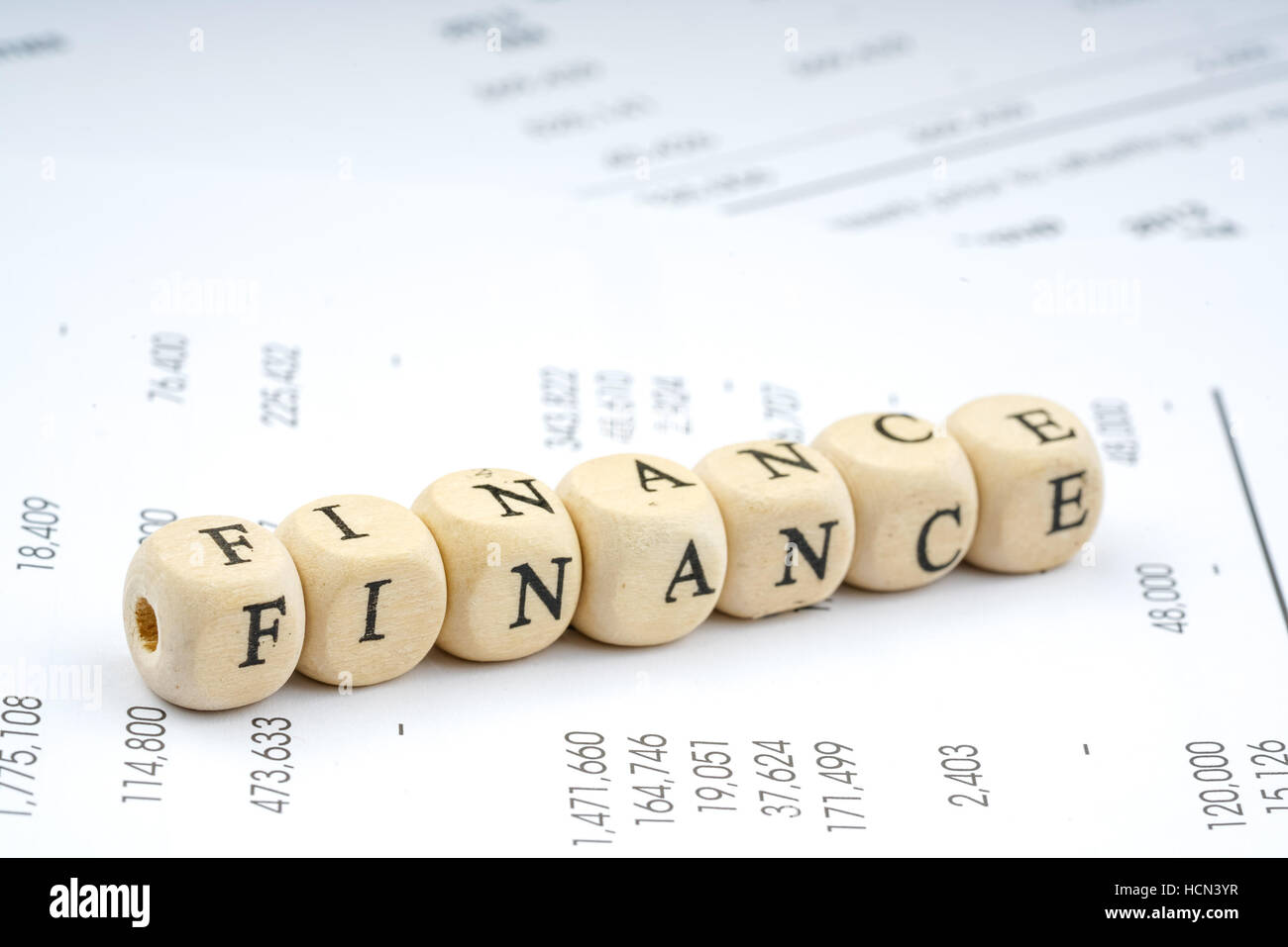 Wooden letter cube. Business concept Stock Photo - Alamy