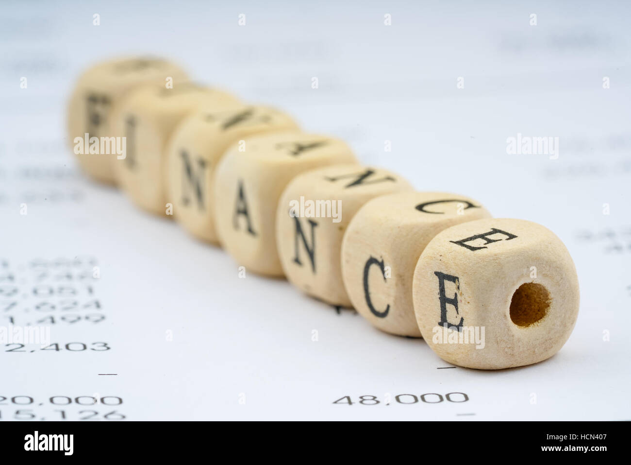 Wooden letter cube. Business concept Stock Photo - Alamy