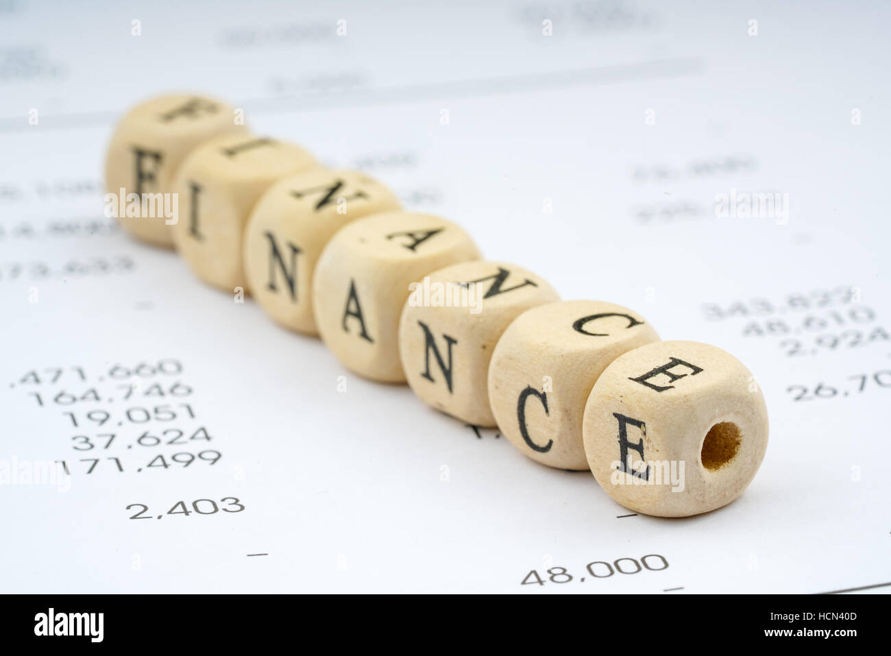 Wooden letter cube. Business concept Stock Photo - Alamy