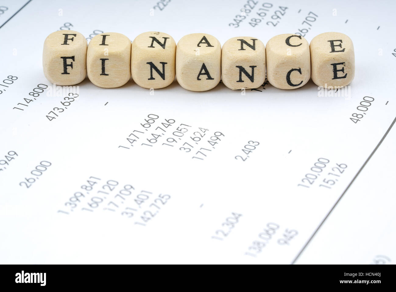 Wooden letter cube. Business concept Stock Photo - Alamy