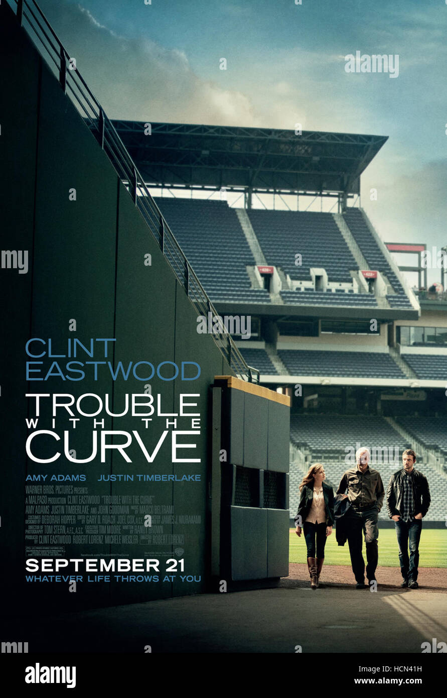 TROUBLE WITH THE CURVE, US poster art, from left: Amy Adams, Clint ...