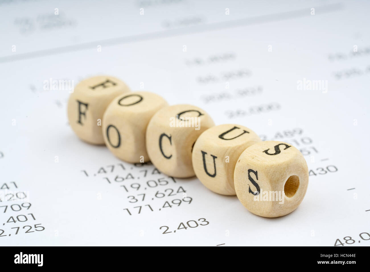 Wooden letter cube. Business concept Stock Photo - Alamy