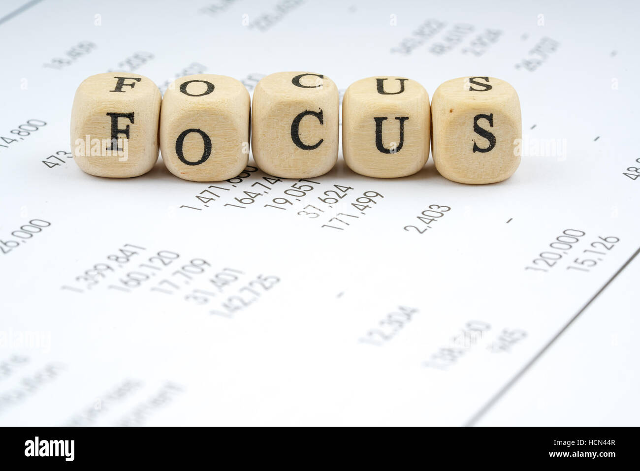 Wooden letter cube. Business concept Stock Photo - Alamy